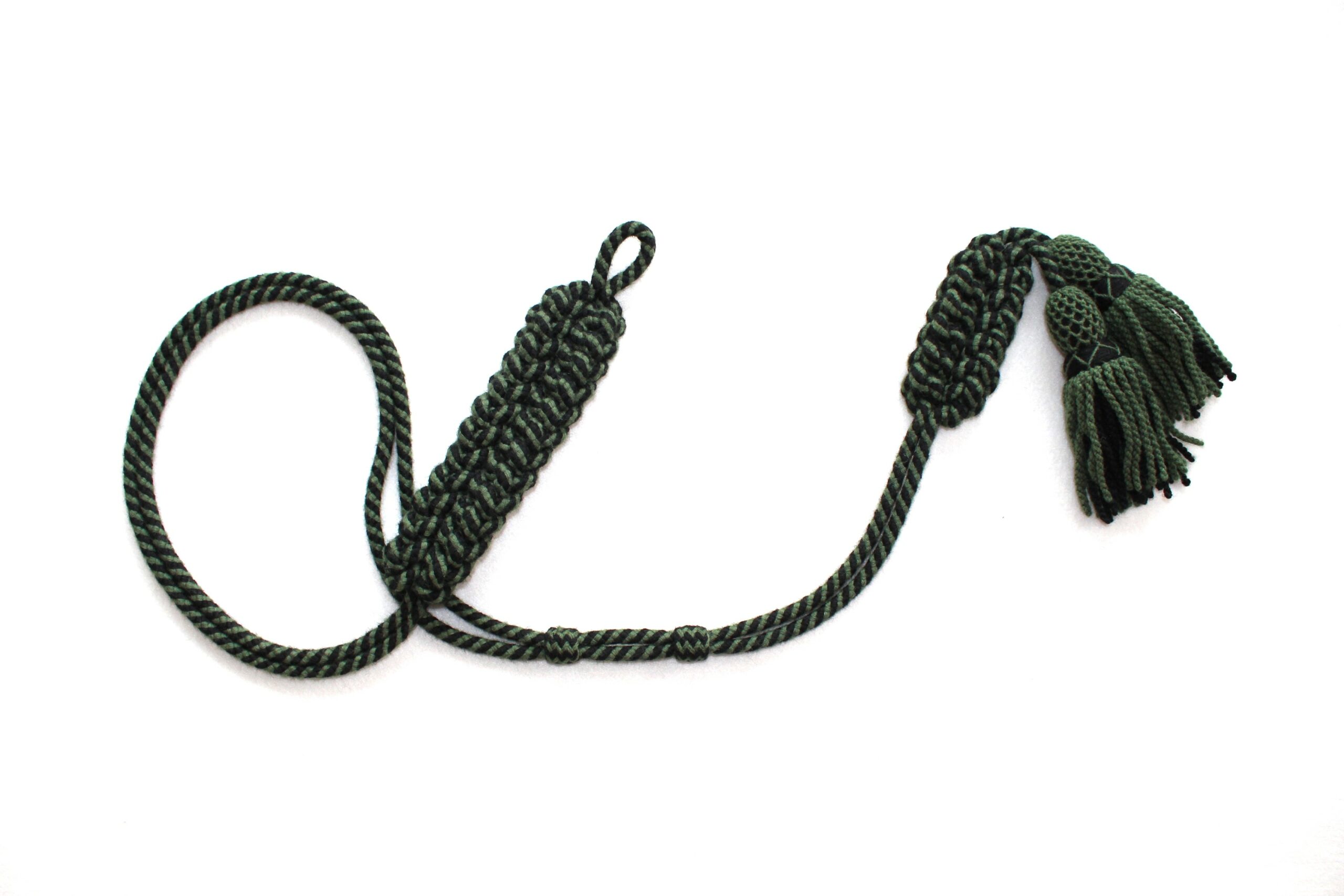 Dress Cord, Green & Black - Marching Orders